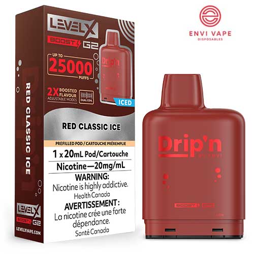 Drip'n Level X Boost G2 Red Classic - Vape Wôlinak